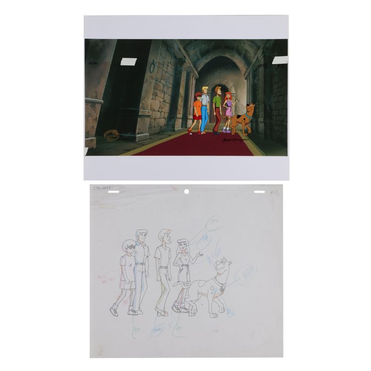 2039. Scooby-Doo, Shaggy, Velma, Fred, and Daphne - Original Pan ...