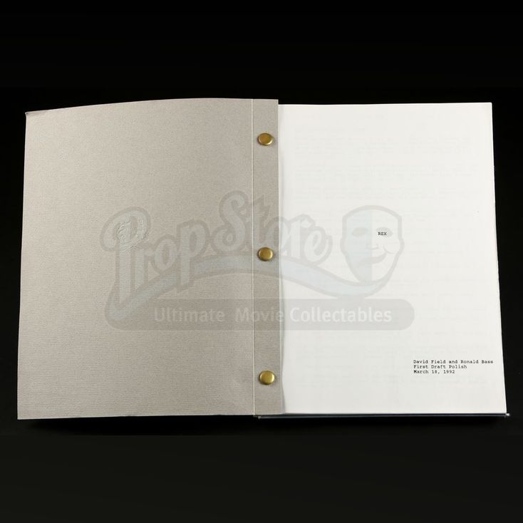 First Draft Script | REX (2008)