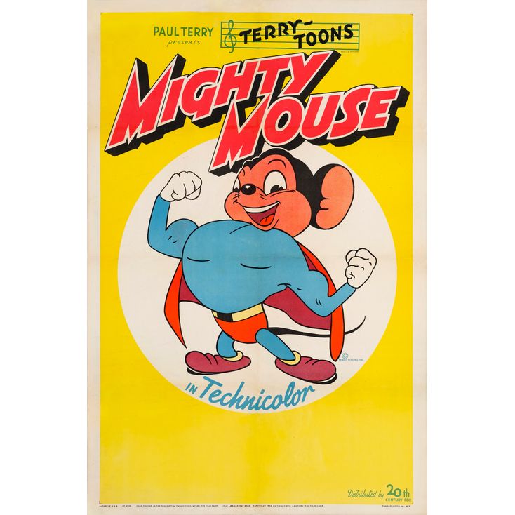 854. Stock One Sheet (27 x 41 ); Fine on Linen ### MIGHTY MOUSE (1943)