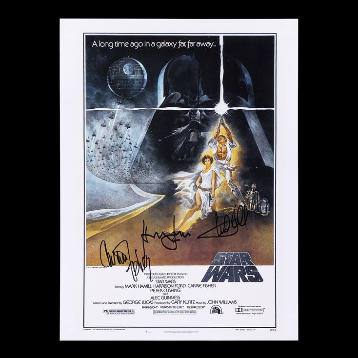 Lot #363 - STAR WARS: A NEW HOPE (1977) - Harrison Ford, Carrie Fisher ...