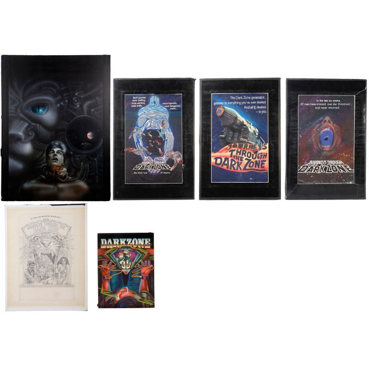 Hand-Painted Trade Ad Artwork with Five Mixed Media Promotional Concept ...