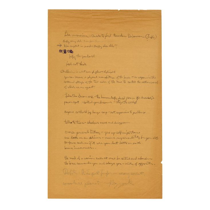 357. Handwritten George Lucas Early Luke Story Notes ### STAR WARS: THE ...