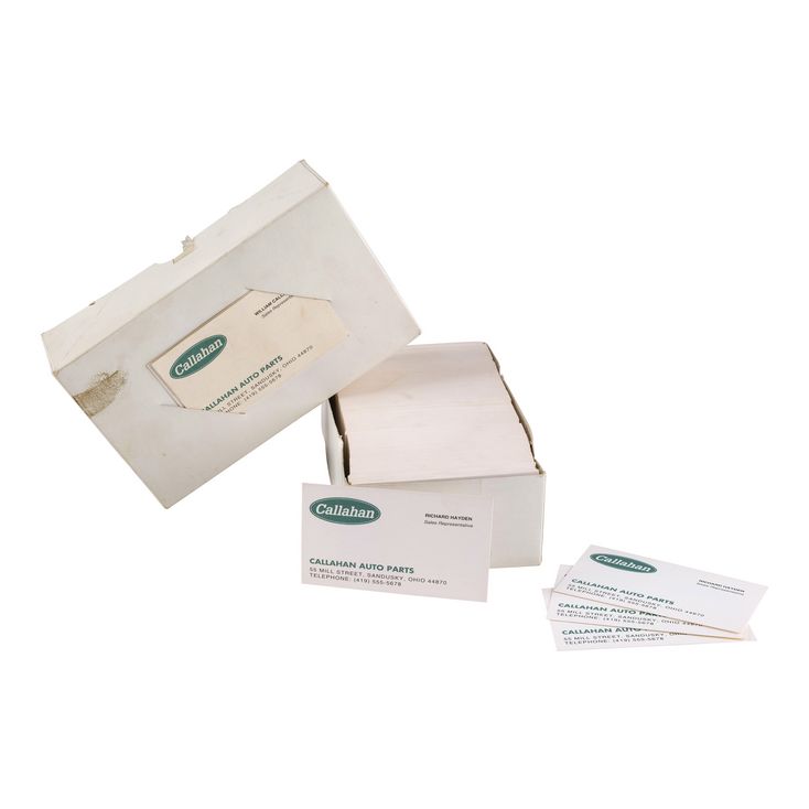 1836. Set of 400 Production-Made Thomas Tommy Callahan III (Chris ...