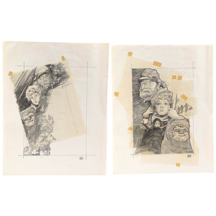 Lot 1361 - William Plumb Collection Pair of Hand-Drawn Poster Prelims ...