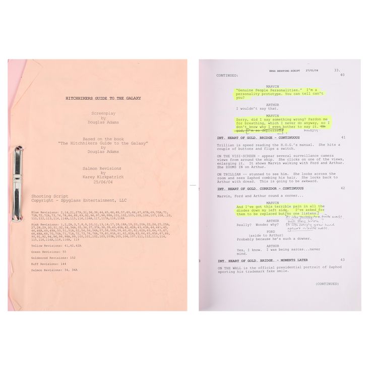 603. The Alan Rickman Archive Bound Hand-Annotated Shooting Script ...