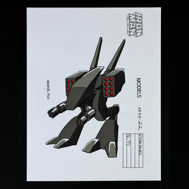 Firepower Painted Animation Cel | IRON MAN (1994-1996)