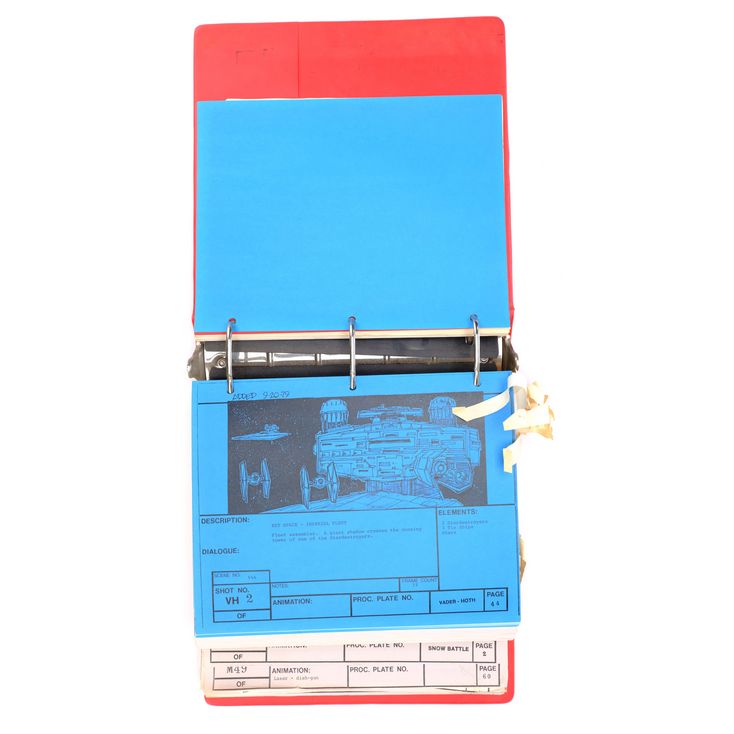 Lot 424 - Lorne Peterson Collection VFX Storyboard Binder | STAR WARS ...