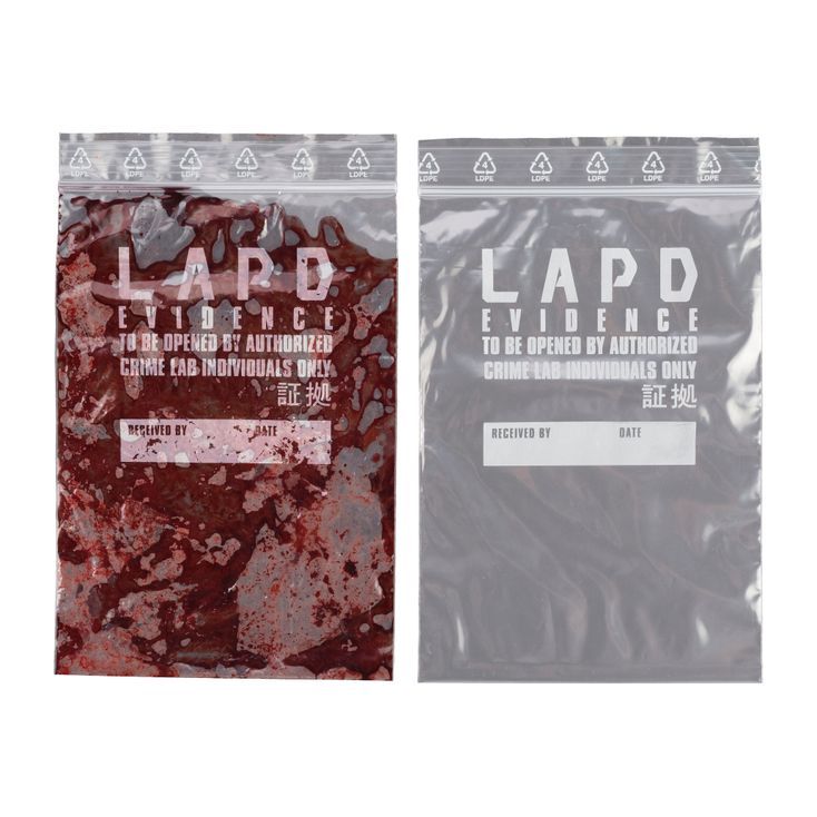 4. Pair of LAPD Evidence Bags for Sapper Morton (Dave Bautista ...