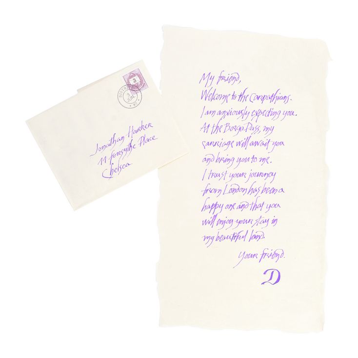 Lot 524 - Draculas Letter to Jonathan Harker | BRAM STOKER'S DRACULA (1992)