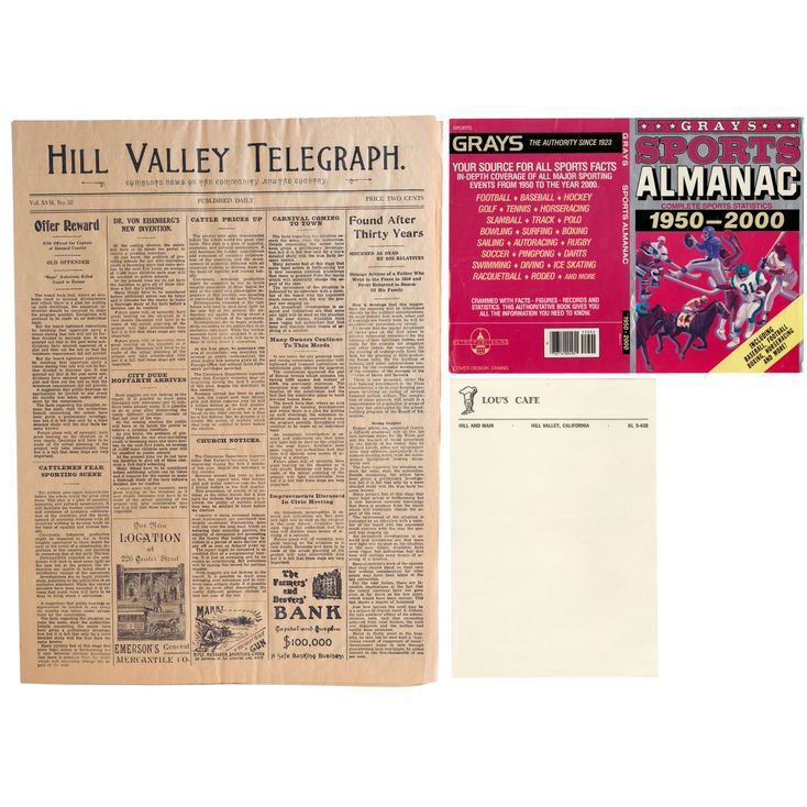 13. Lous Cafe Letterhead with Production-Made Grays Sports Almanac ...