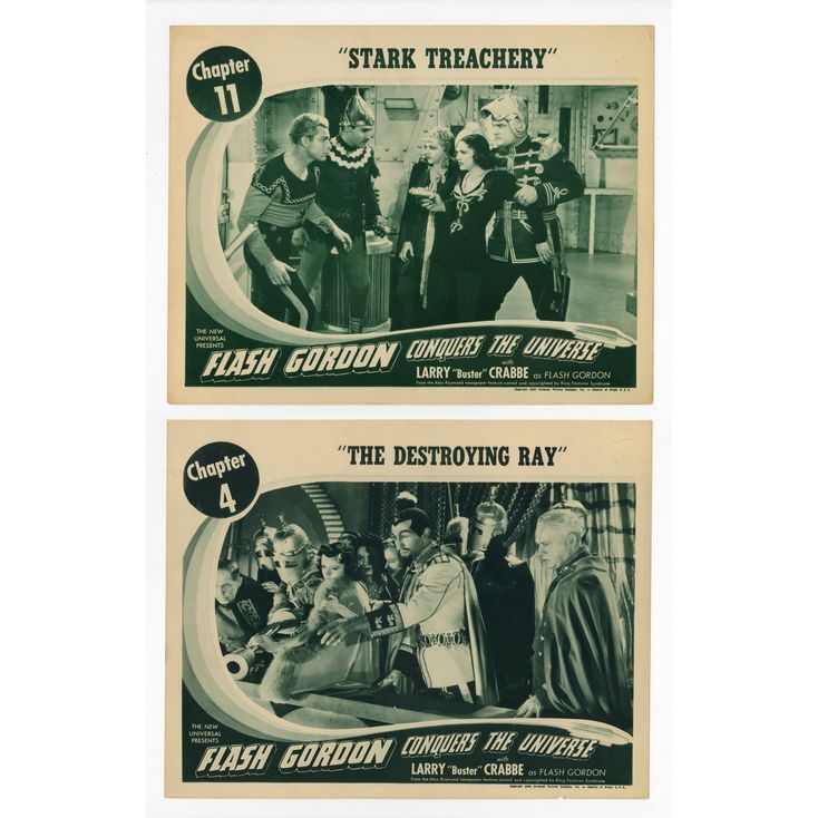 601. FLASH GORDON CONQUERS THE UNIVERSE - Lobby Cards Lobby Cards (2 ...