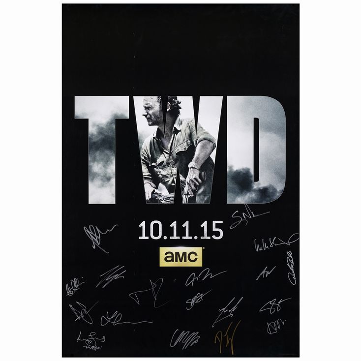 415. AMC Television Series Poster (24 x 36 ) Signed by Jeffrey Dean ...