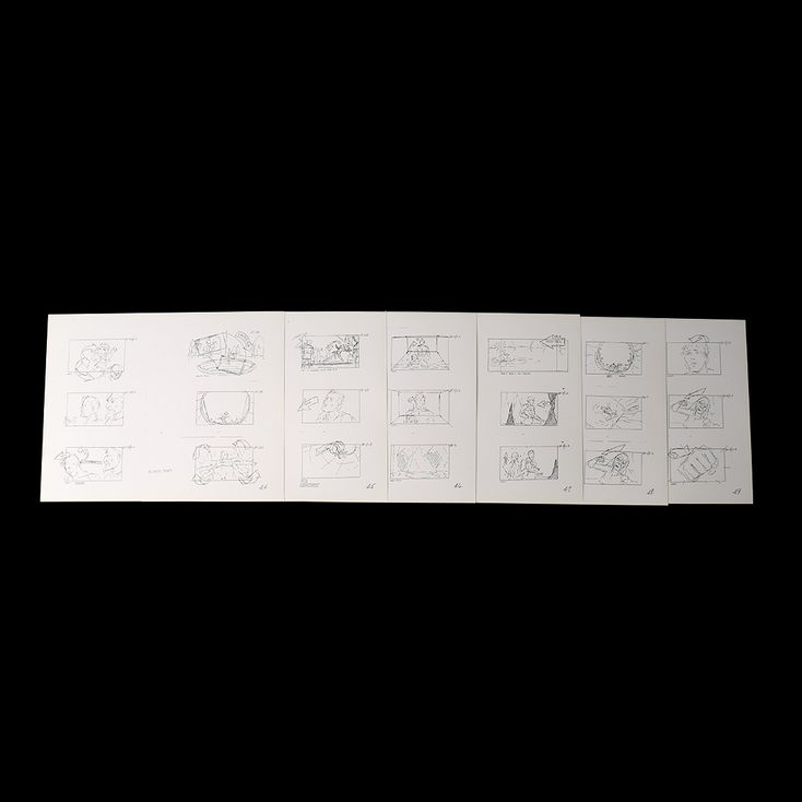 Storyboard Copies - Ash Pushed into Pit | ARMY OF DARKNESS (1992)