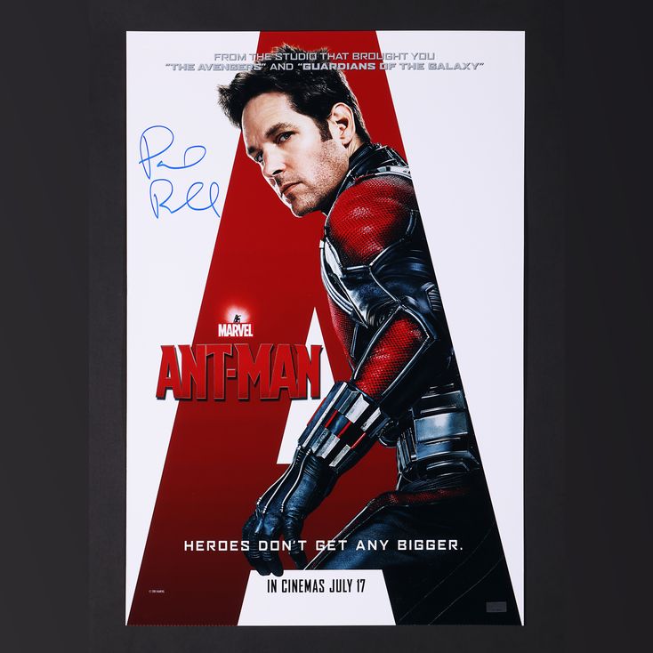 Lot 24 - Online Poster Auction - Paul Rudd Autographed Mini Poster ...