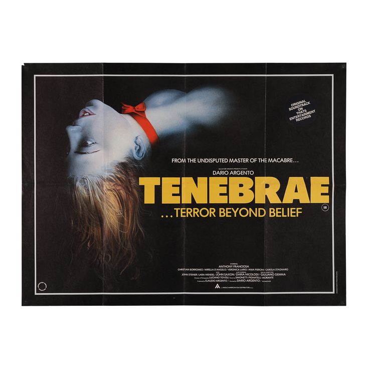 UK Quad, 1982 | TENEBRAE (1982)