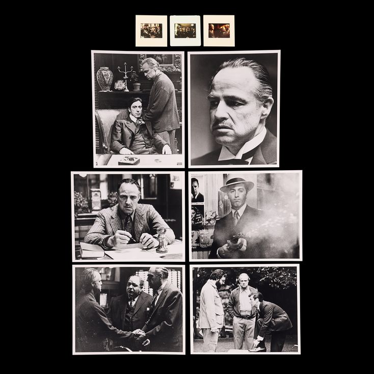 Black-and-white Production Stills and 35mm Slides, 1972 | GODFATHER ...