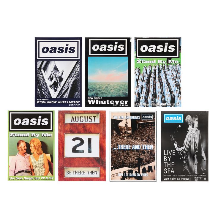 Lot # 667: OASIS - Set of Seven Single, Album and Live Video Release ...
