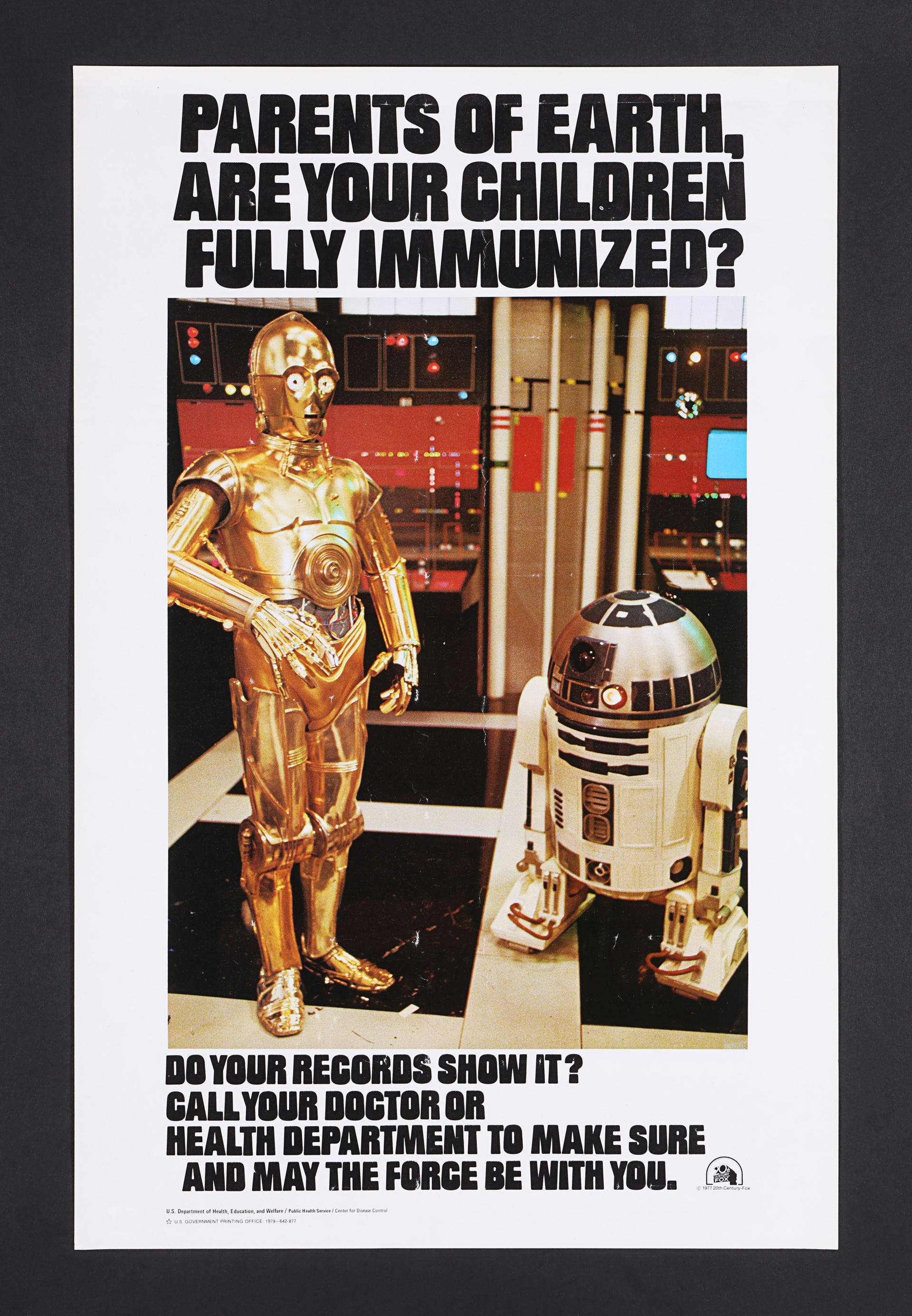 Lot #375 - STAR WARS: A NEW HOPE (1977) - Immunization Poster Issued by ...