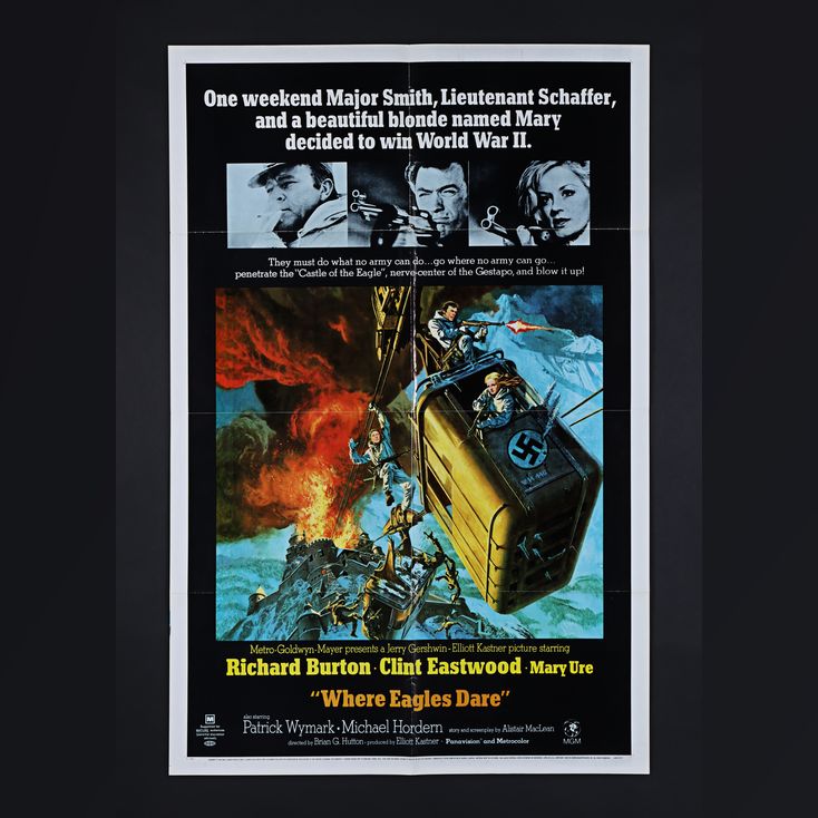 Lot 402 - David Frangioni Collection US One-Sheet, 1968 | WHERE EAGLES ...