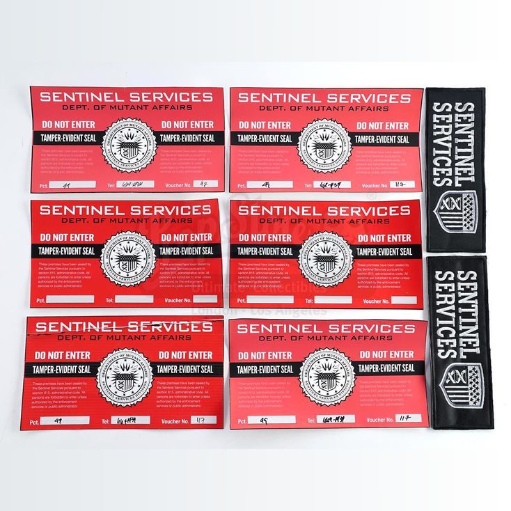 Sentinel Services Patches and Warning Stickers | GIFTED, THE (2017)