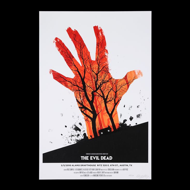 Signed and Hand-numbered Limited Edition Mondo Poster, 2010 | EVIL DEAD ...