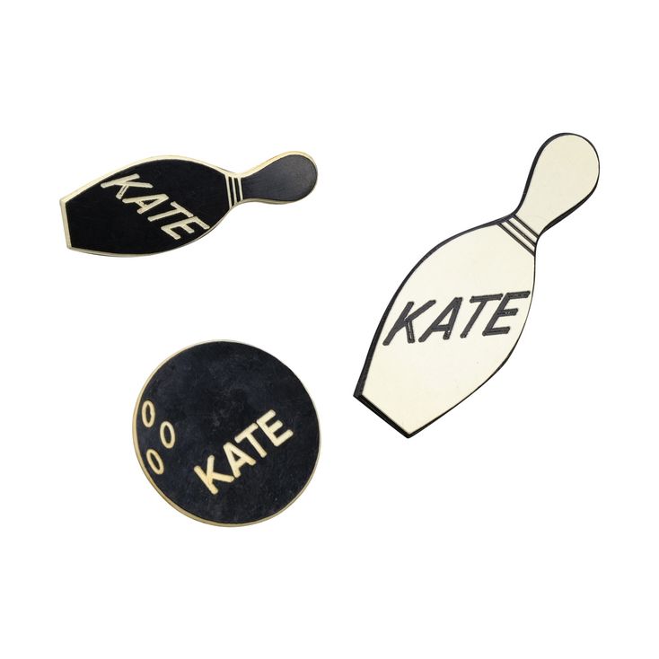Lot 617 - Set of Three Production-Made Bowling Name Tags | BIG LEBOWSKI ...