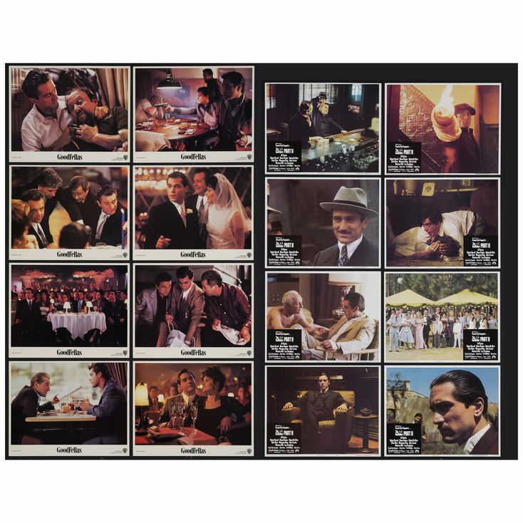 Lot 418 - GOODFELLAS THE GODFATHER PART II Lobby Card Set of (8), Two ...