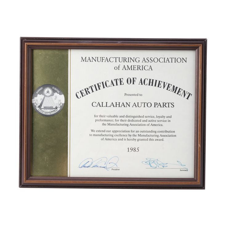 Lot # 1839: TOMMY BOY (1995) - Certificate of Achievement
