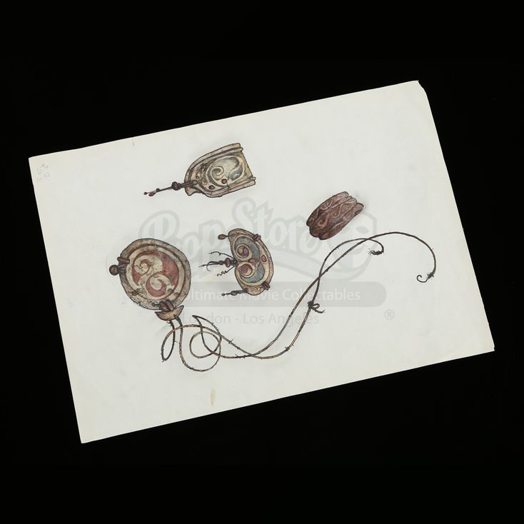 Brian Froud Hand-Drawn Mystic Pendant Art | THE DARK CRYSTAL (1982)