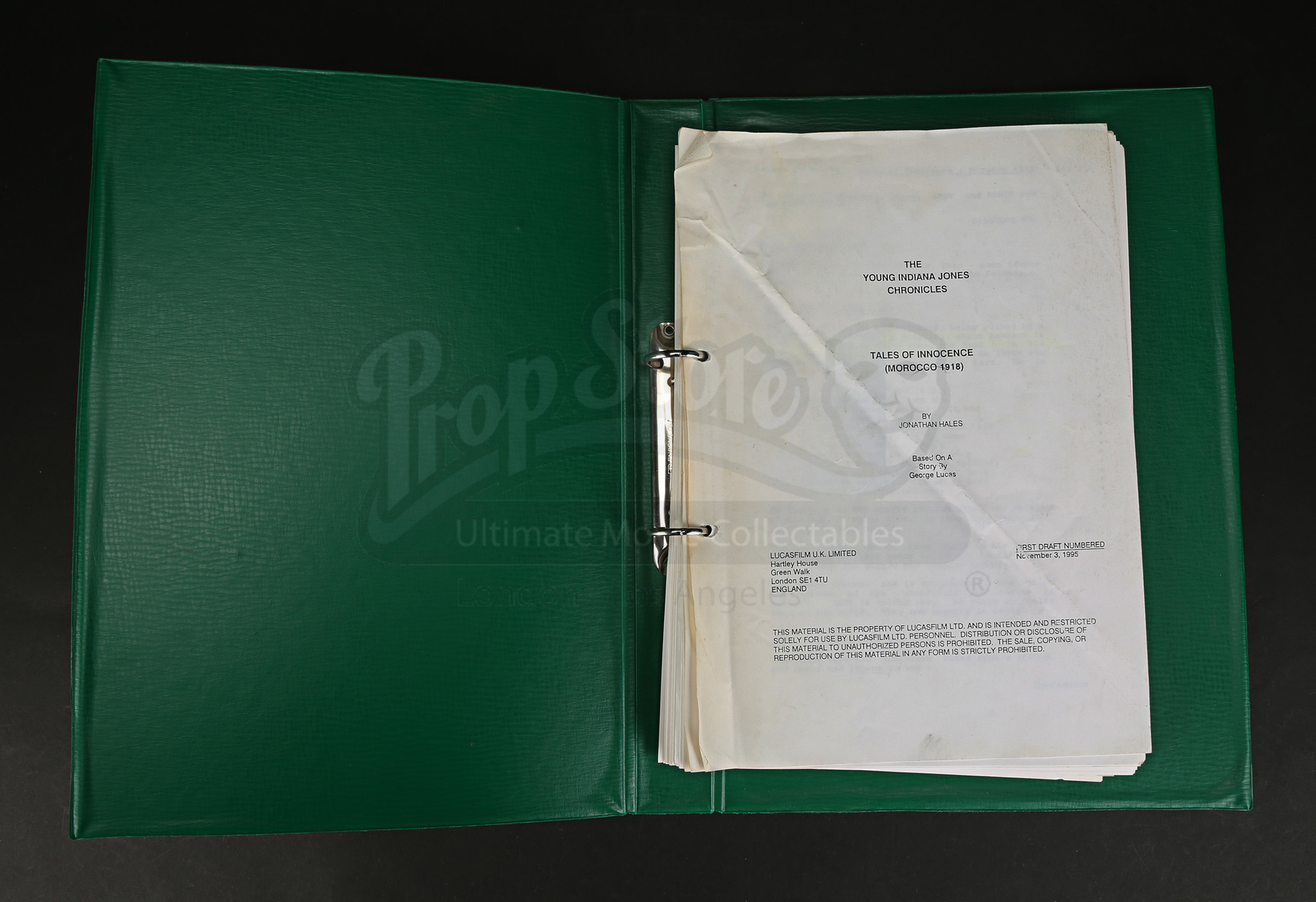 First Draft Script | Prop Store - Ultimate Movie Collectables