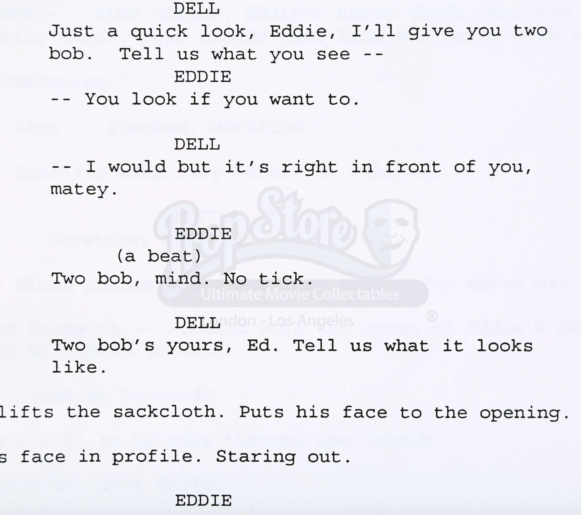 Shooting Script | Prop Store - Ultimate Movie Collectables