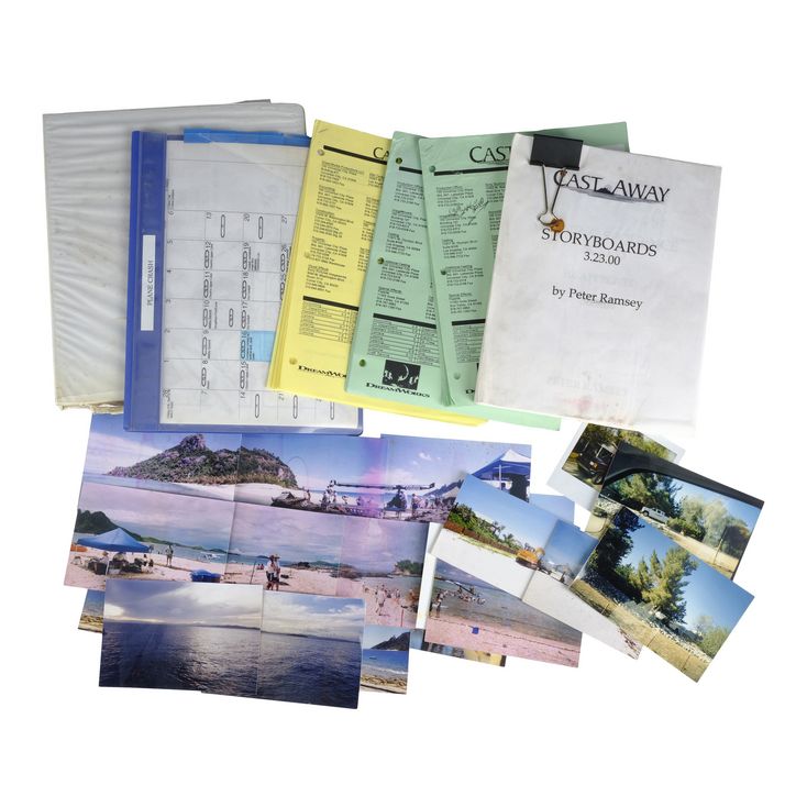 Lot # 1182: CAST AWAY (2000) - Set of Storyboards, Crew Lists, and ...