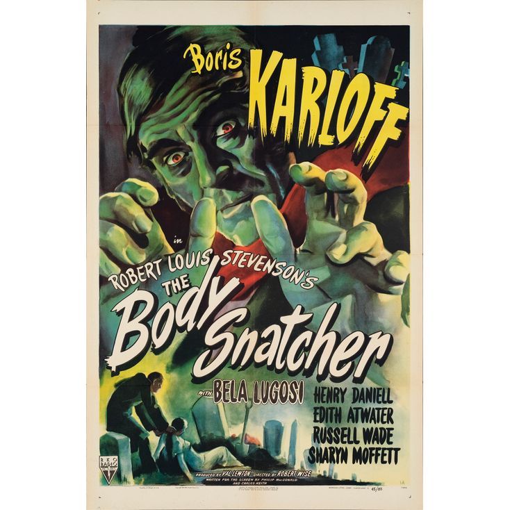 47. One Sheet (27 x 41 ); Style A; Near Mint Folded ### THE BODY SNATCHER (1945)