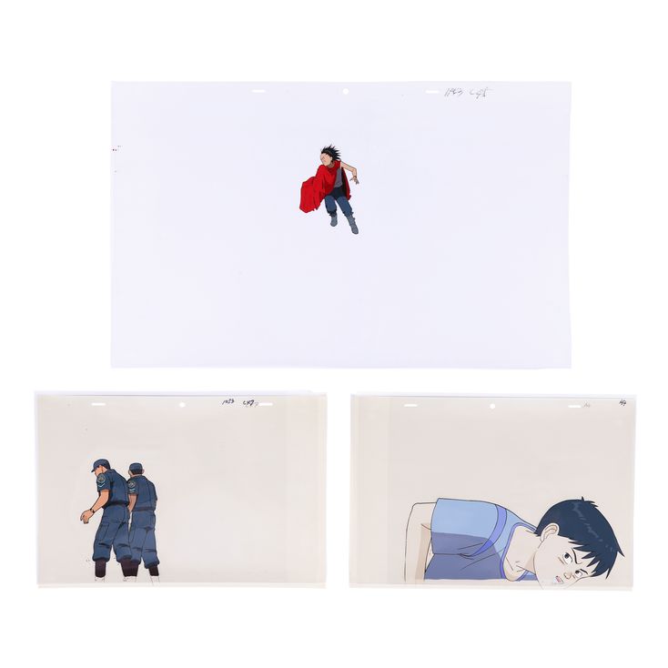 Lot 832. Set of Three Hand-Painted Animation Cels | AKIRA (1988)
