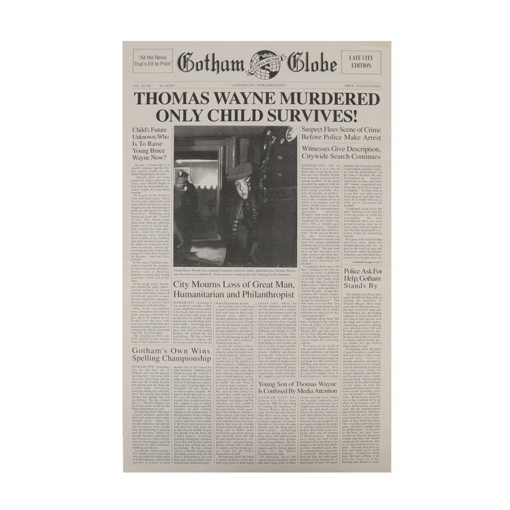 496. Set of Five Magazine Covers Featuring Bruce Wayne (Val Kilmer ...
