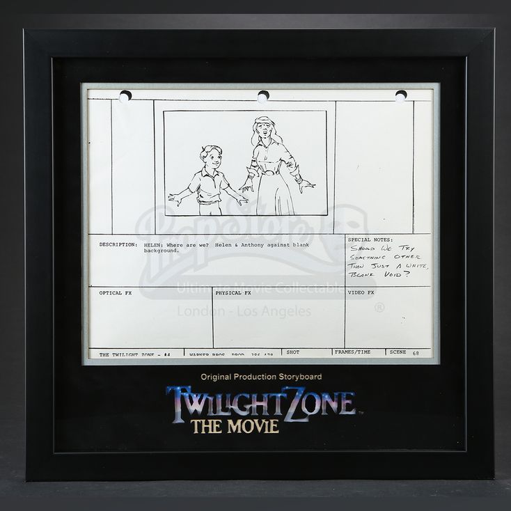 Original Production Storyboard Copy - Helen and Anthony in Blank Void ...