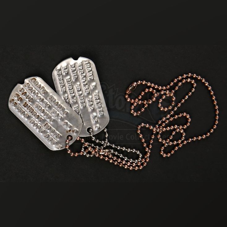 Grady Coon-Ass Traviss (Jon Bernthal) Dog Tags | FURY (2014)