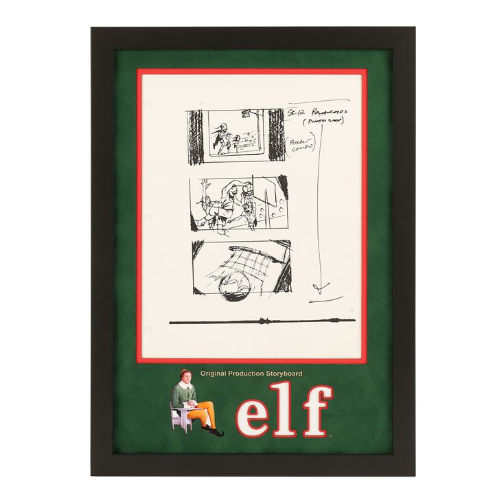 Production-Used Storyboard - Buddy and the Elves Play Basketball | ELF ...
