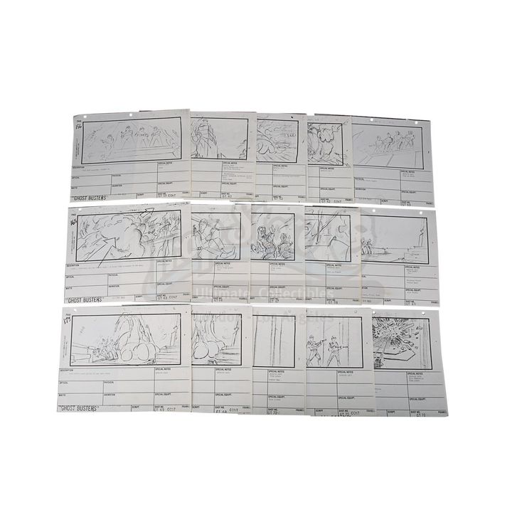 Stay Puft Marshmallow Man Storyboards and Production Paperwork ...