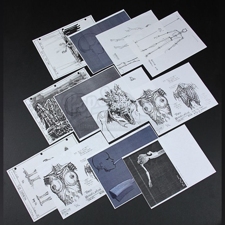 Production-Used Boy-Sil Concept Artwork | SPECIES (1995)