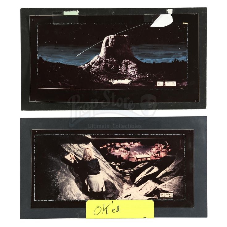 Visual Effects Shot Boards with Hand-Painted Artwork and Hand-Written ...