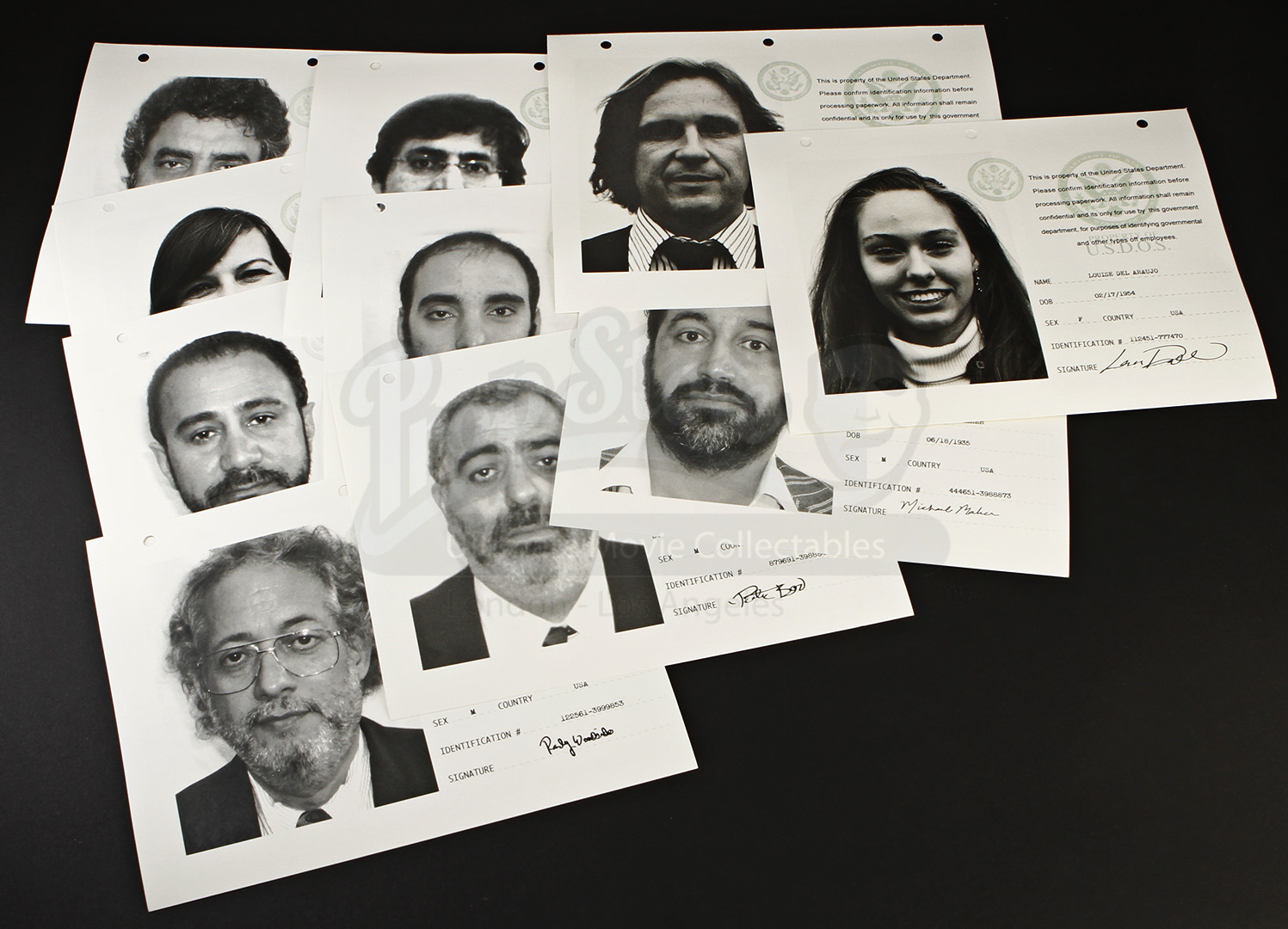 Collection of U.S. Embassy Employee Identification Papers | Prop Store ...