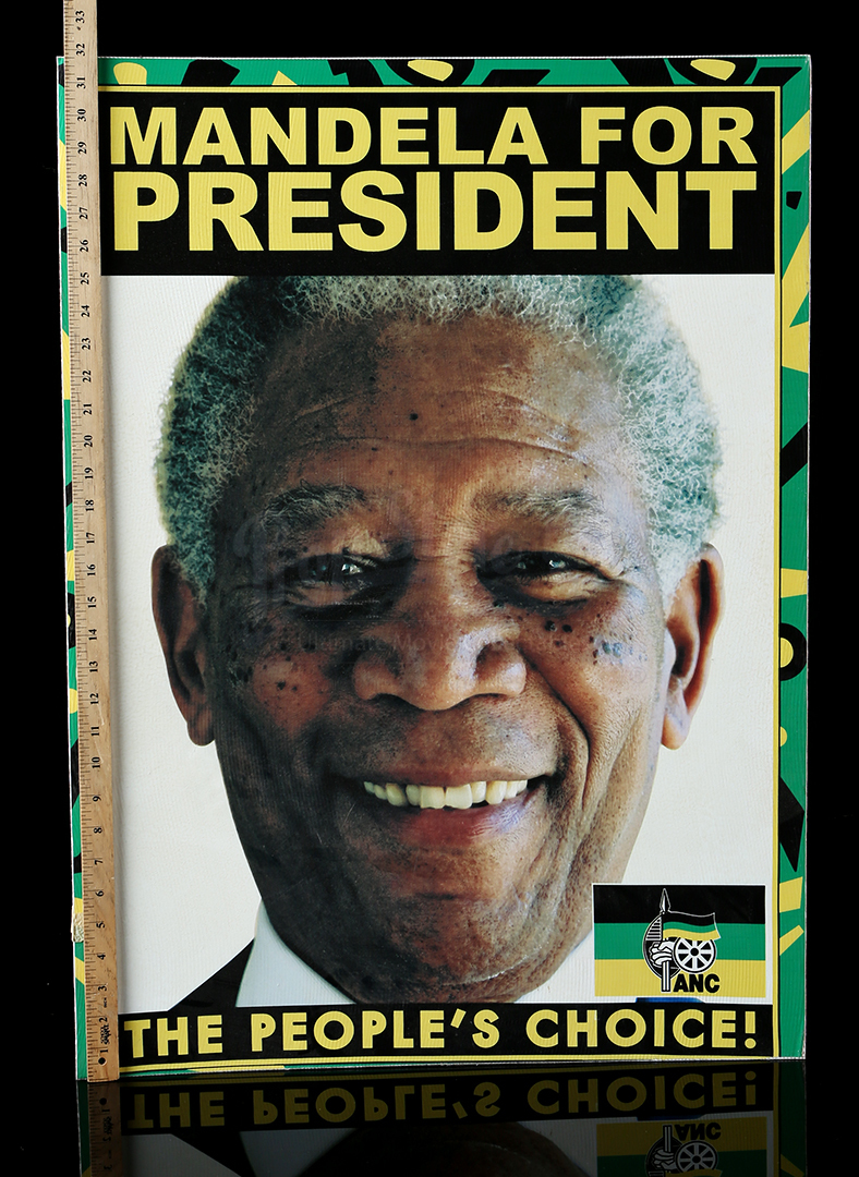 Nelson Mandela (Morgan Freeman) Campaign Poster | Prop Store - Ultimate ...