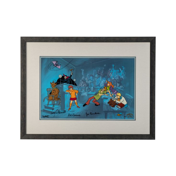 Lot 5 Framed And Signed Scooby Doo Witless For The Prosecution Limited Edition Cel Hc 520