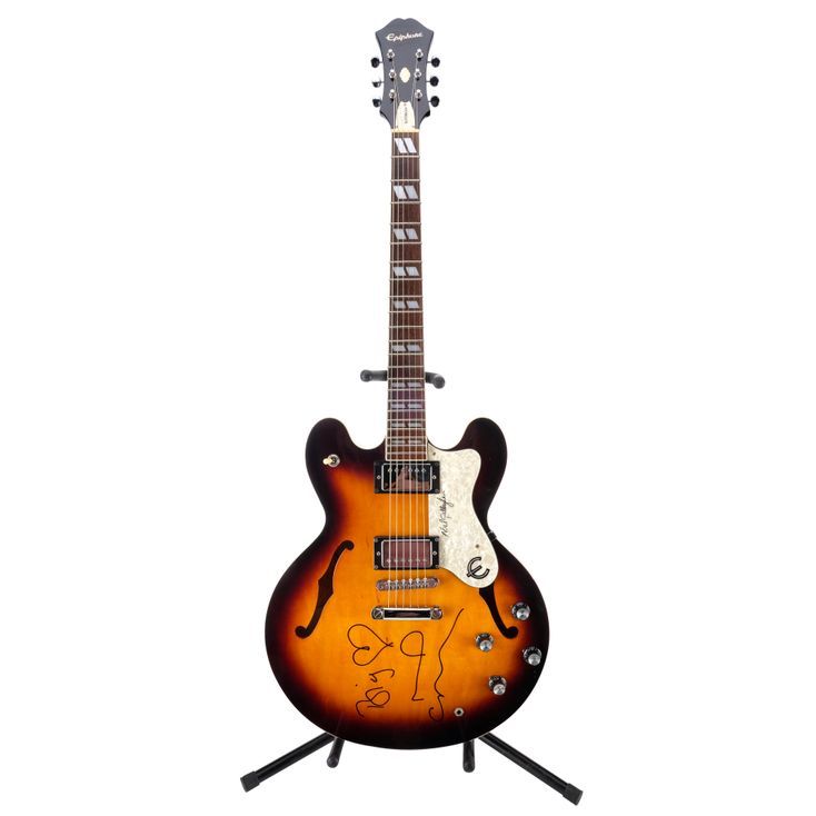 515. Noel Gallagher-Autographed Sunburst Epiphone Signature Supernova ...