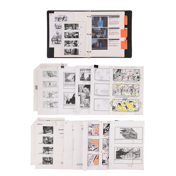 Lot 394 - Nick Gillard Collection Large Collection of Storyboards and ...