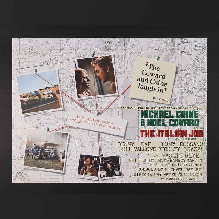 Lot 230 - Online Poster Auction - UK Quad, 1969 | ITALIAN JOB, THE (1969)