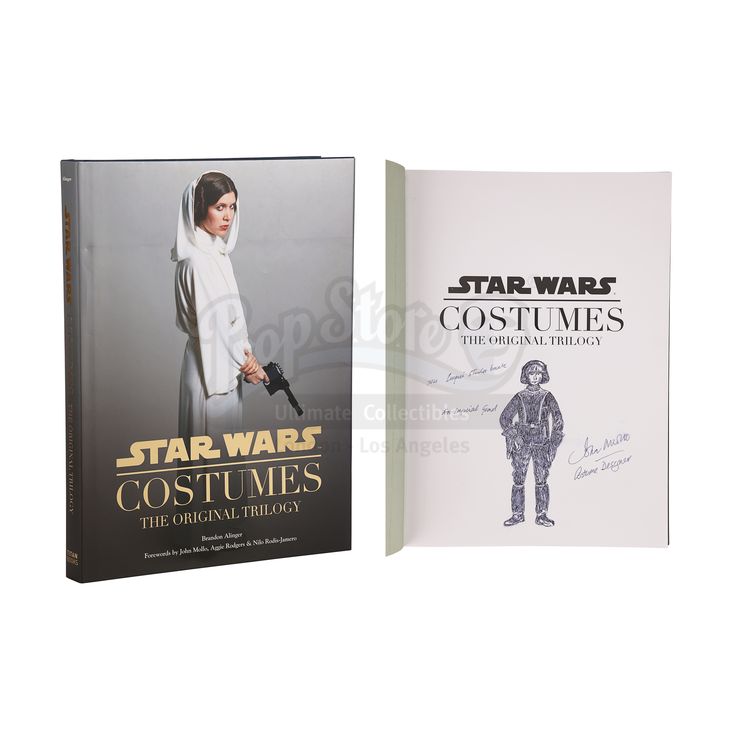 John Mollo-Autographed Star Wars Costumes The Original Trilogy Book ...