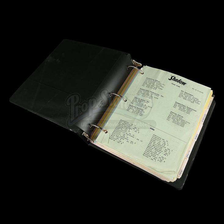 Costume Continuity Binder | SHADOW, THE (1994)