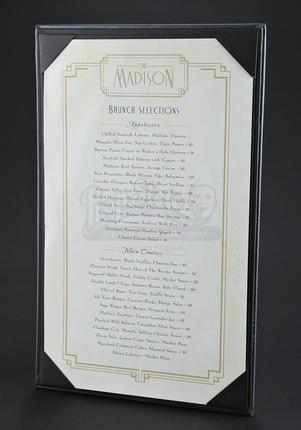 Madison Menu | Prop Store - Ultimate Movie Collectables